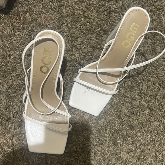EGO | Shoes | Ego Heels W Strappy Square Toe Detailing | Poshmark